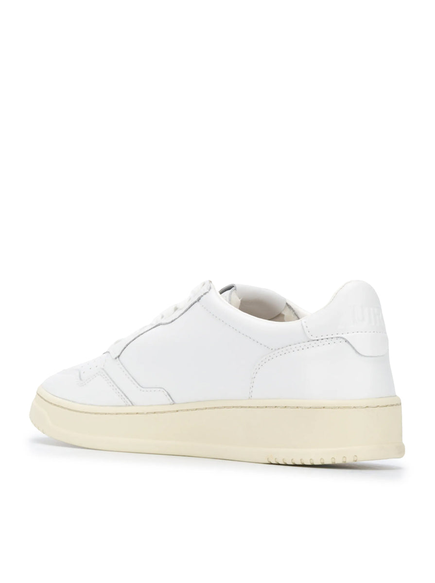 AUTRY MEDIALIST 01 IN WHITE LEATHER – Suit Negozi Eu